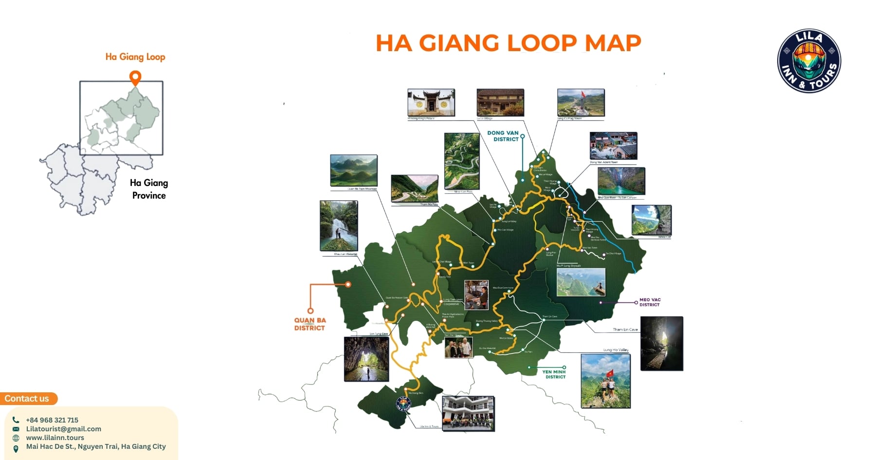 [2025] Ha Giang Loop Map: Full Route, Distances & Top Highlights